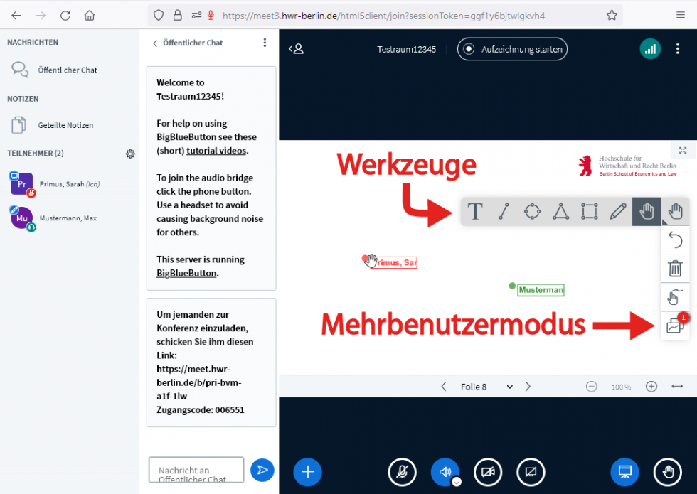 BigBlueButton - E-Learning Zentrum